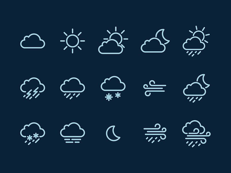 15 free weather icons