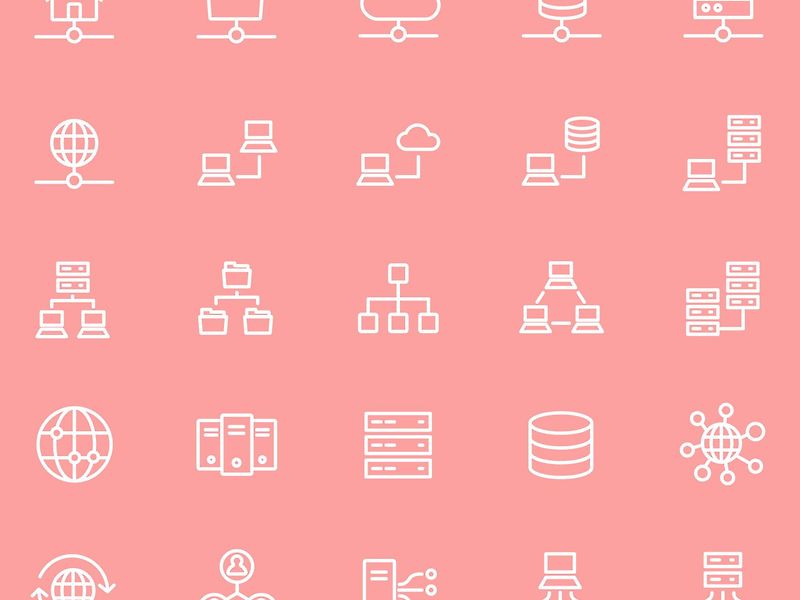 25 iconos de red vectoriales gratuitos en ai