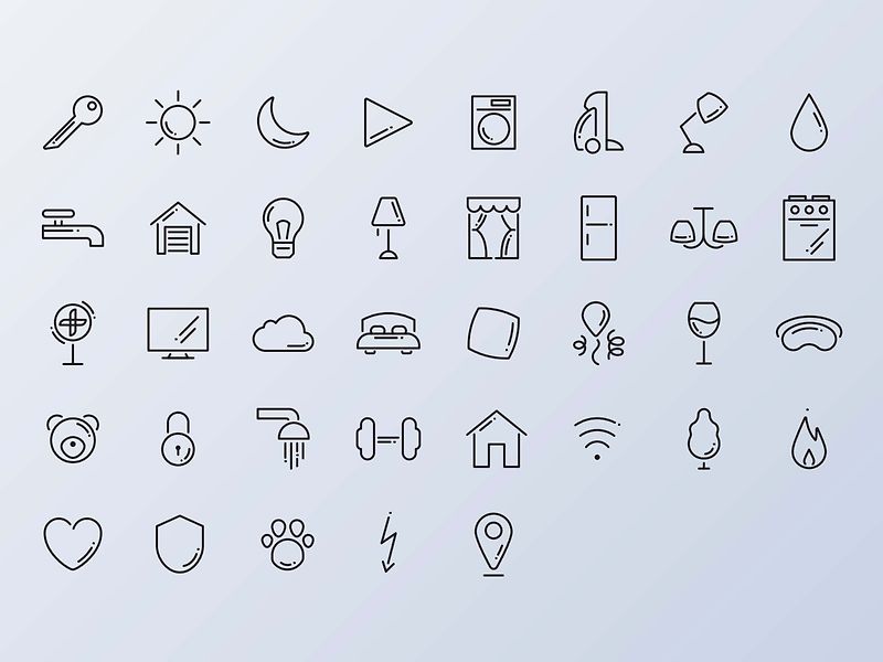 37 free home-related icons in ai