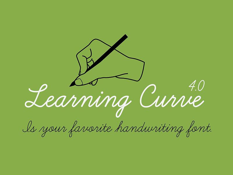 Learning curve free font