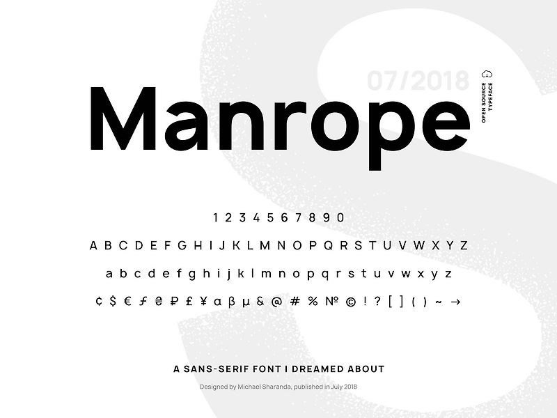 Manrope free font family